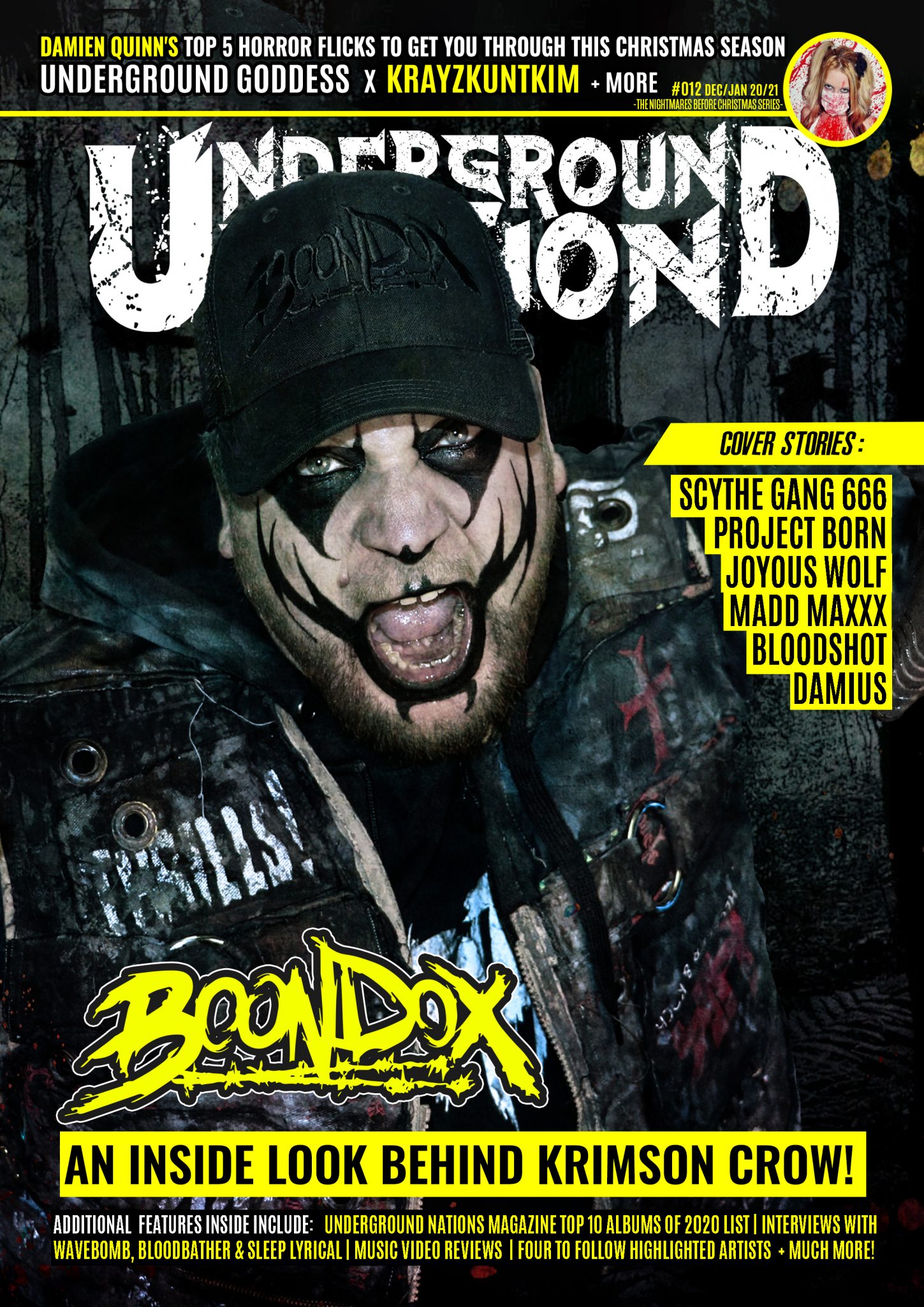 Boondox the Scarecrow Graces the Cover of Underground Nation Magazine ...